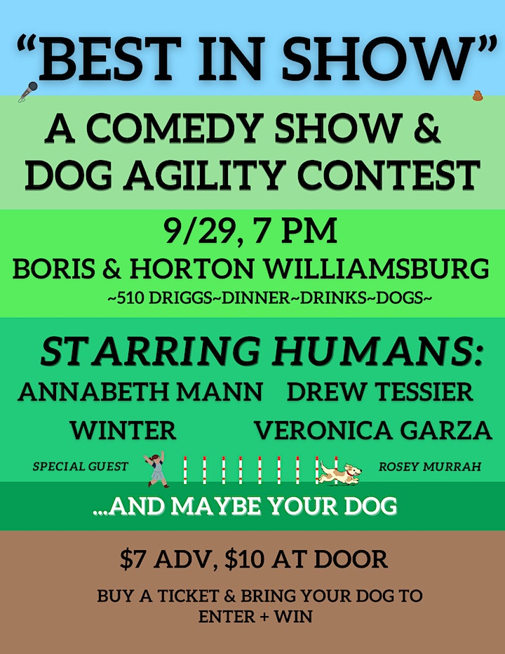 Best In Show: Stand-Up Comedy & Dog Agility Contest - NYC Dog Events