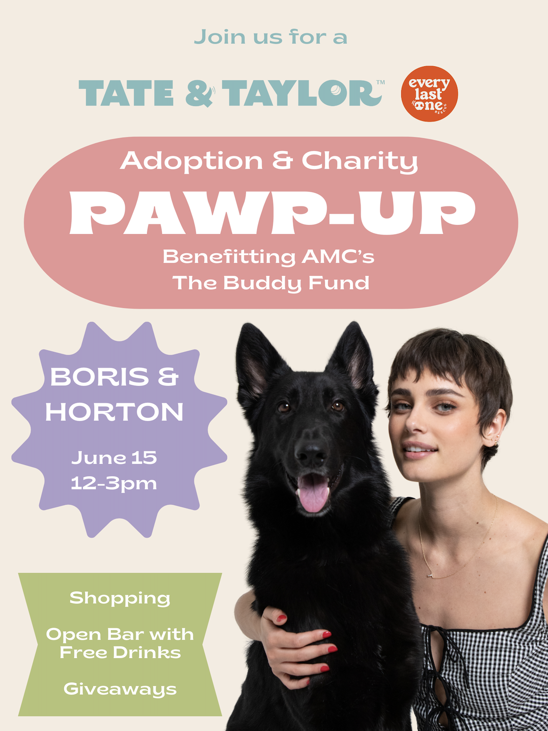 Tate & Taylor/ Boris & Horton/ Every Last One - NYC Dog Events